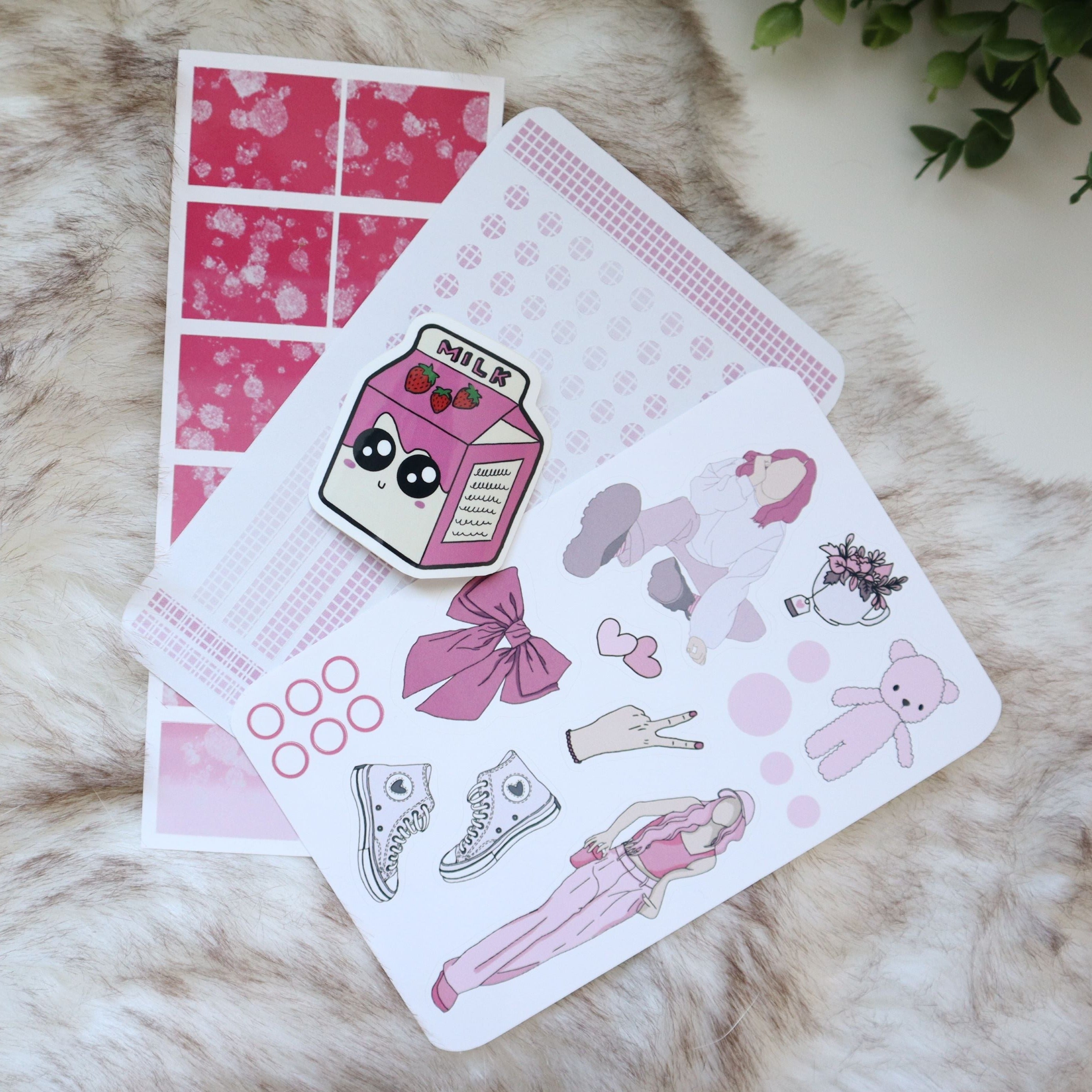 Pink Themed Sticker Pack – Vancrafts Studio