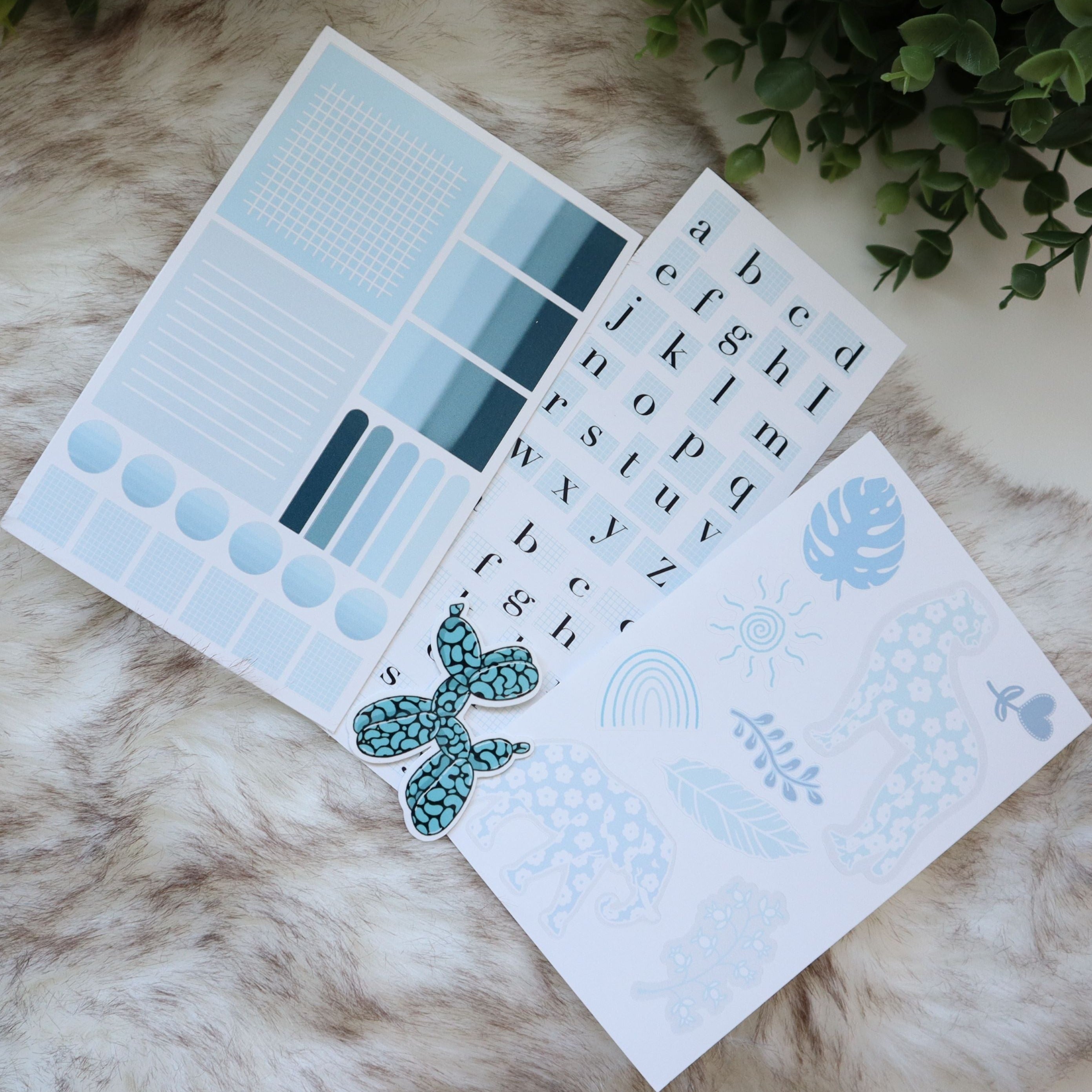 Baby Blue Themed Sticker Pack – Vancrafts Studio